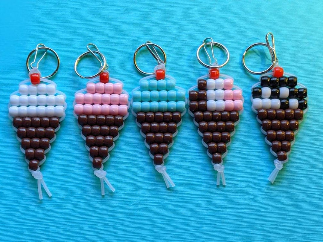 Ice Cream Cone Keyrings - Etsy