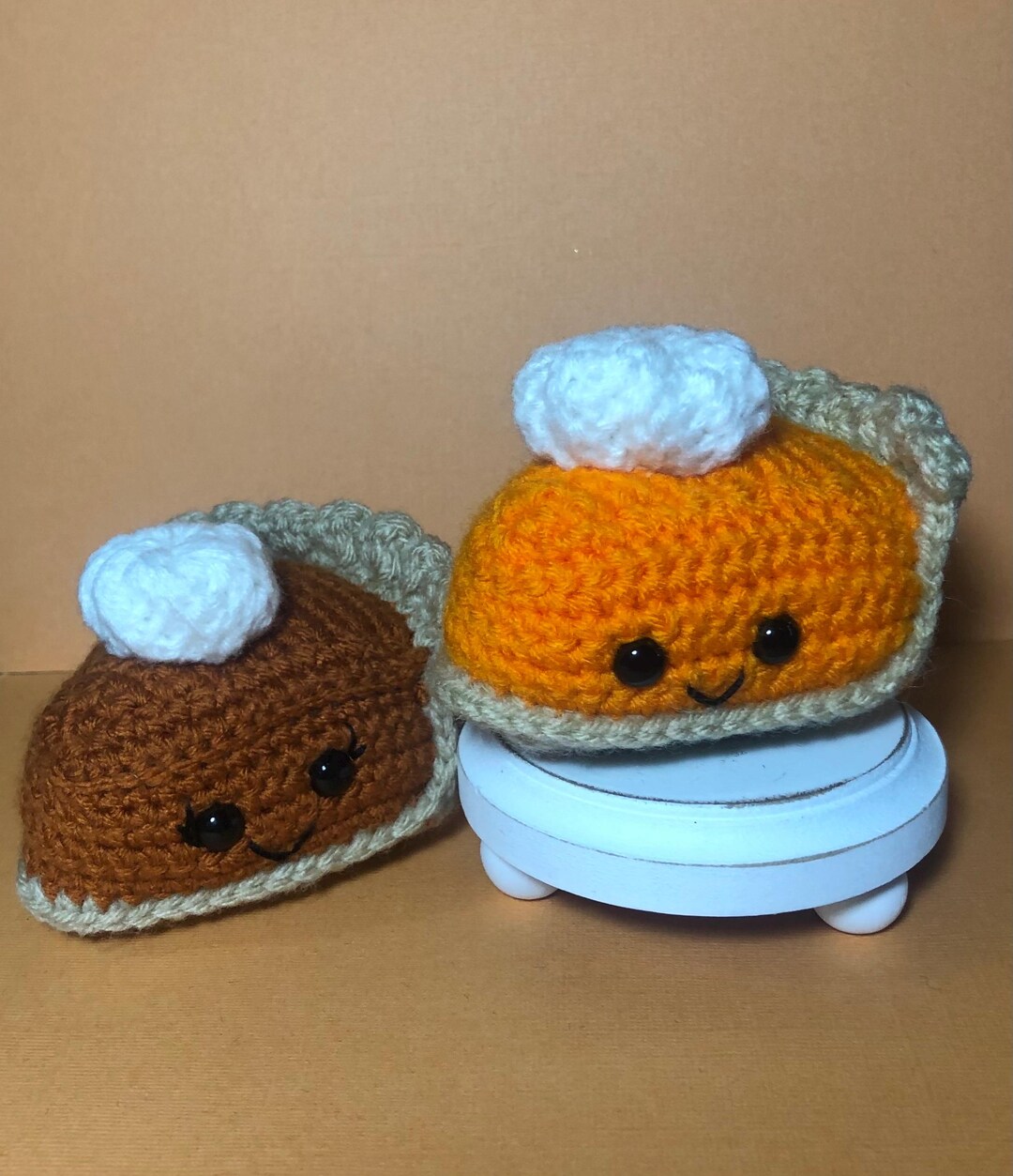 Crocheted- Slices of Pie/whip Cream - Etsy