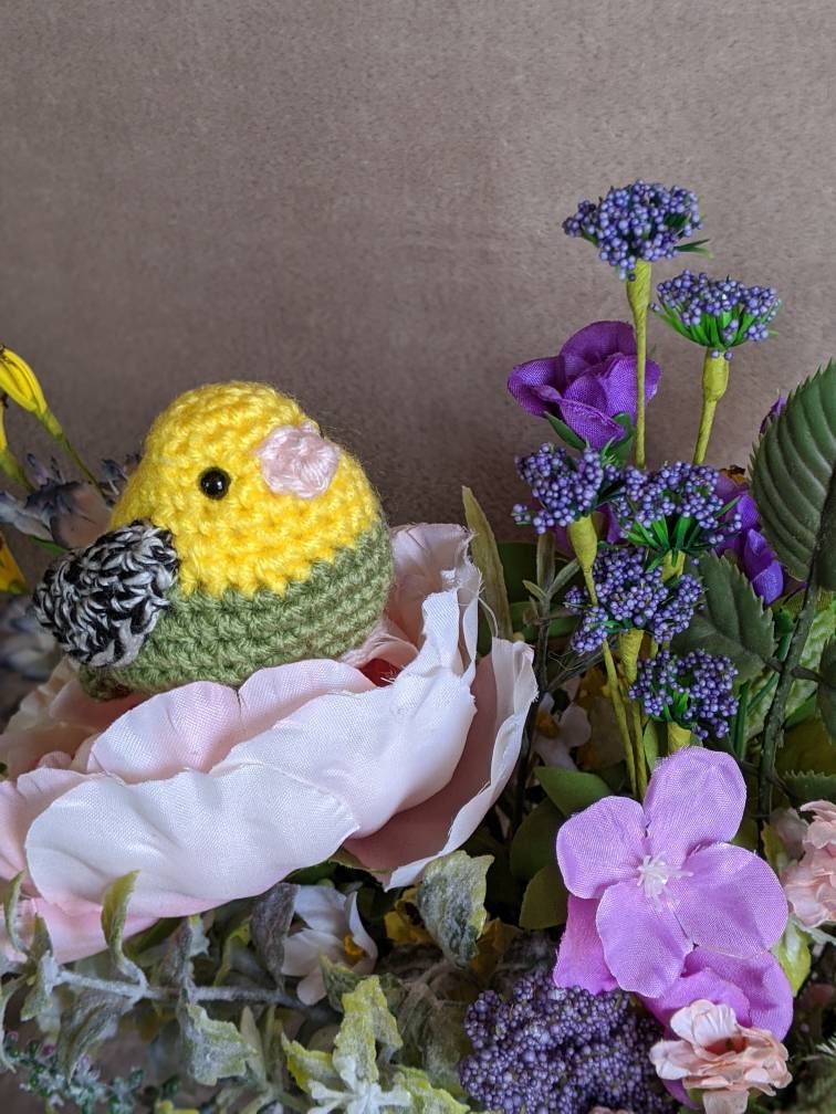 Crocheted Bird-Mini Parakeet | Etsy
