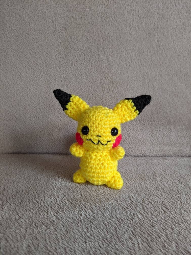 Crocheted Pikachu, With A Crocheted Ball - Etsy