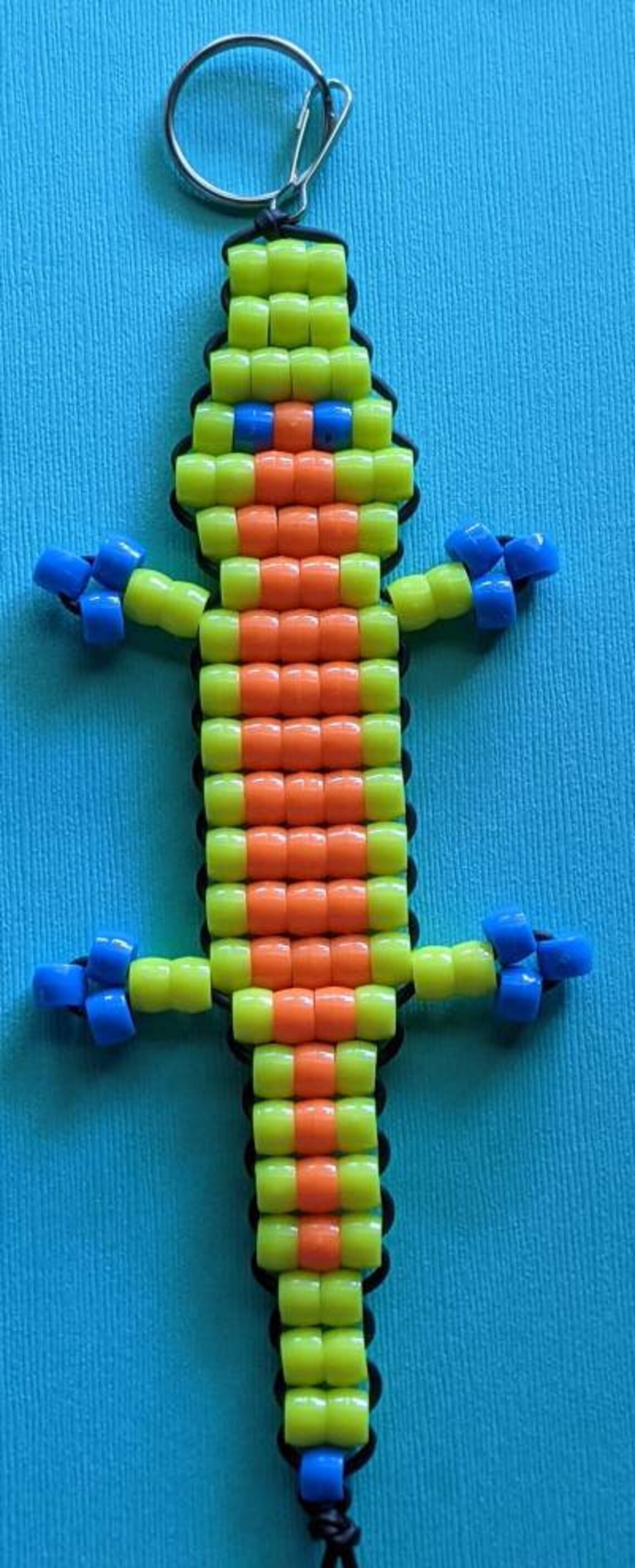 Neon Colored Crocodile Keyrings/tri-toned - Etsy