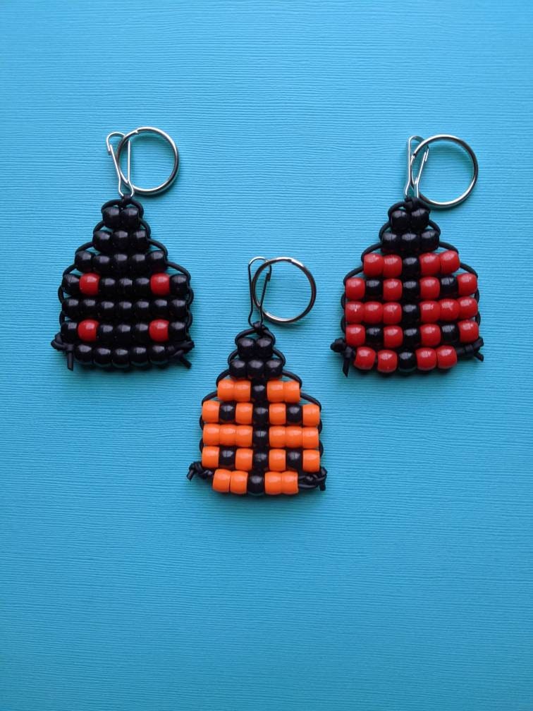 Ladybug Keychain: Beaded Bag Clip Charm - Etsy