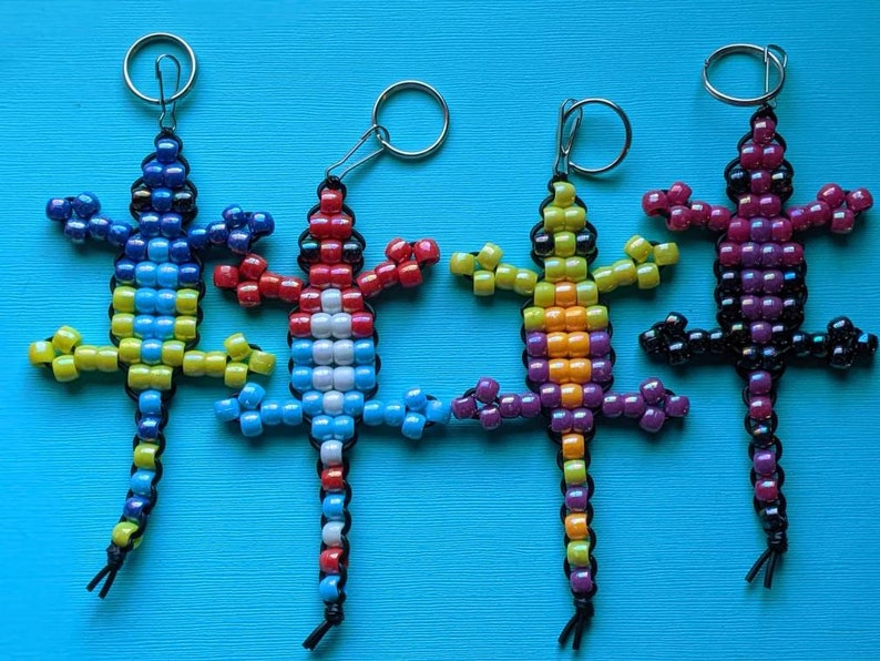 Splash Colored Lizard Keyrings - Etsy