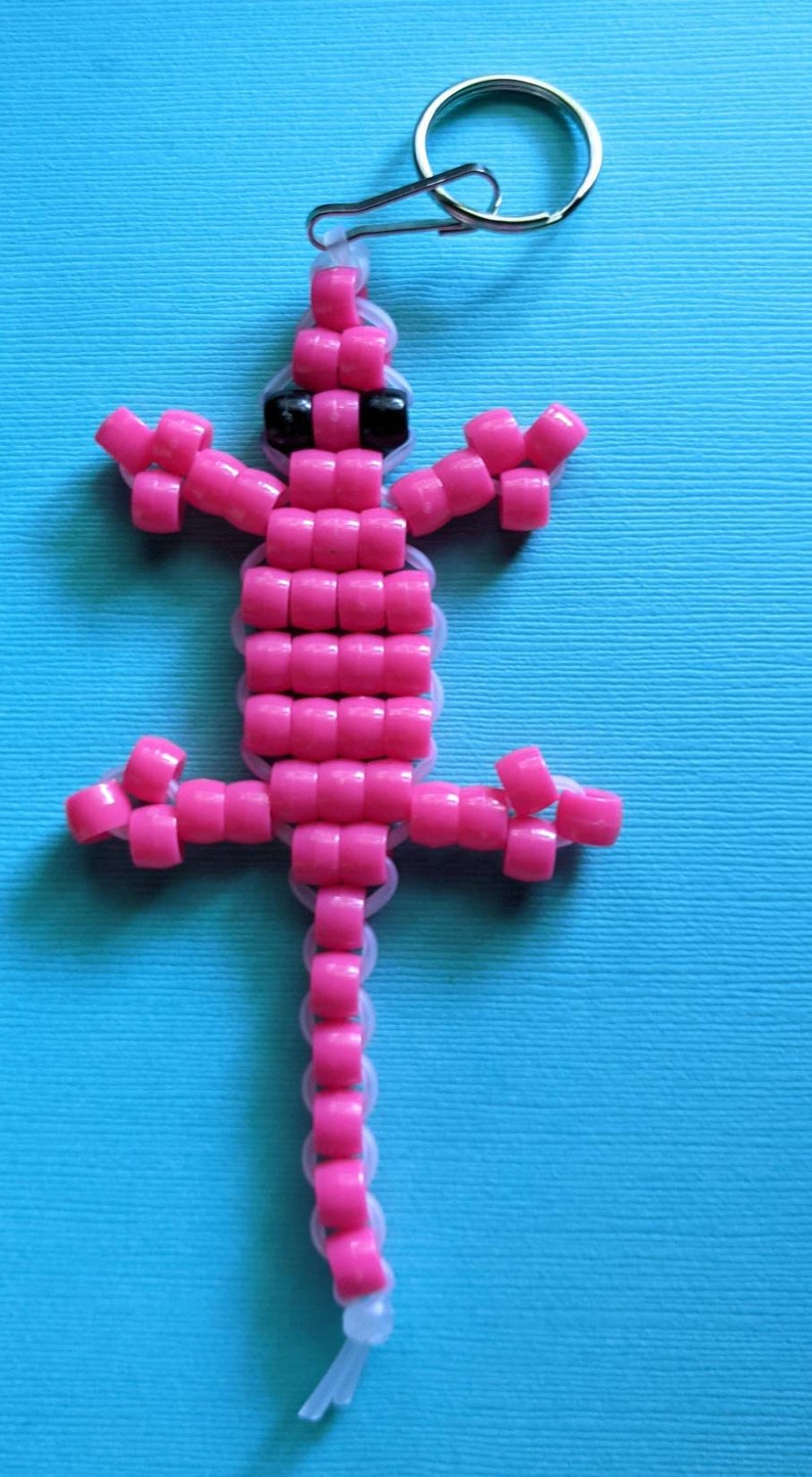 Neon Lizard Keyrings - Etsy