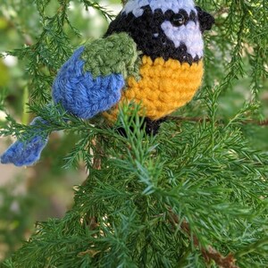 Crocheted Bird-blue Tit - Etsy