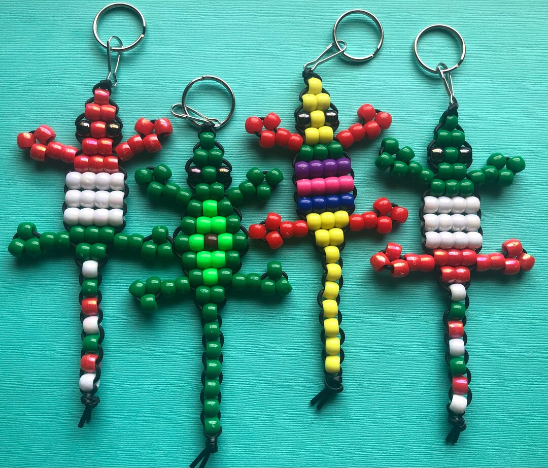 Holiday-festive Lizard Keyrings - Etsy