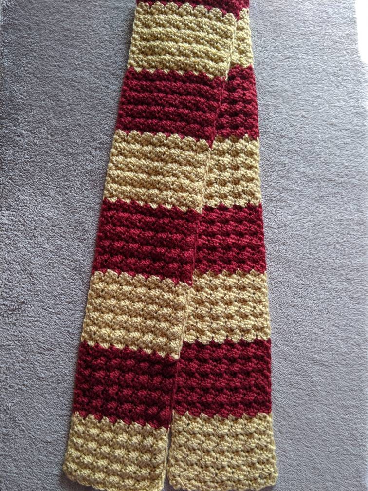 Crocheted San Francisco 49ers Colored Scarf - Etsy.de