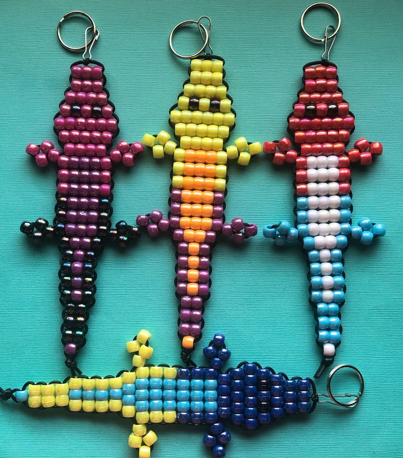 Splash Alligator Keyrings Etsy