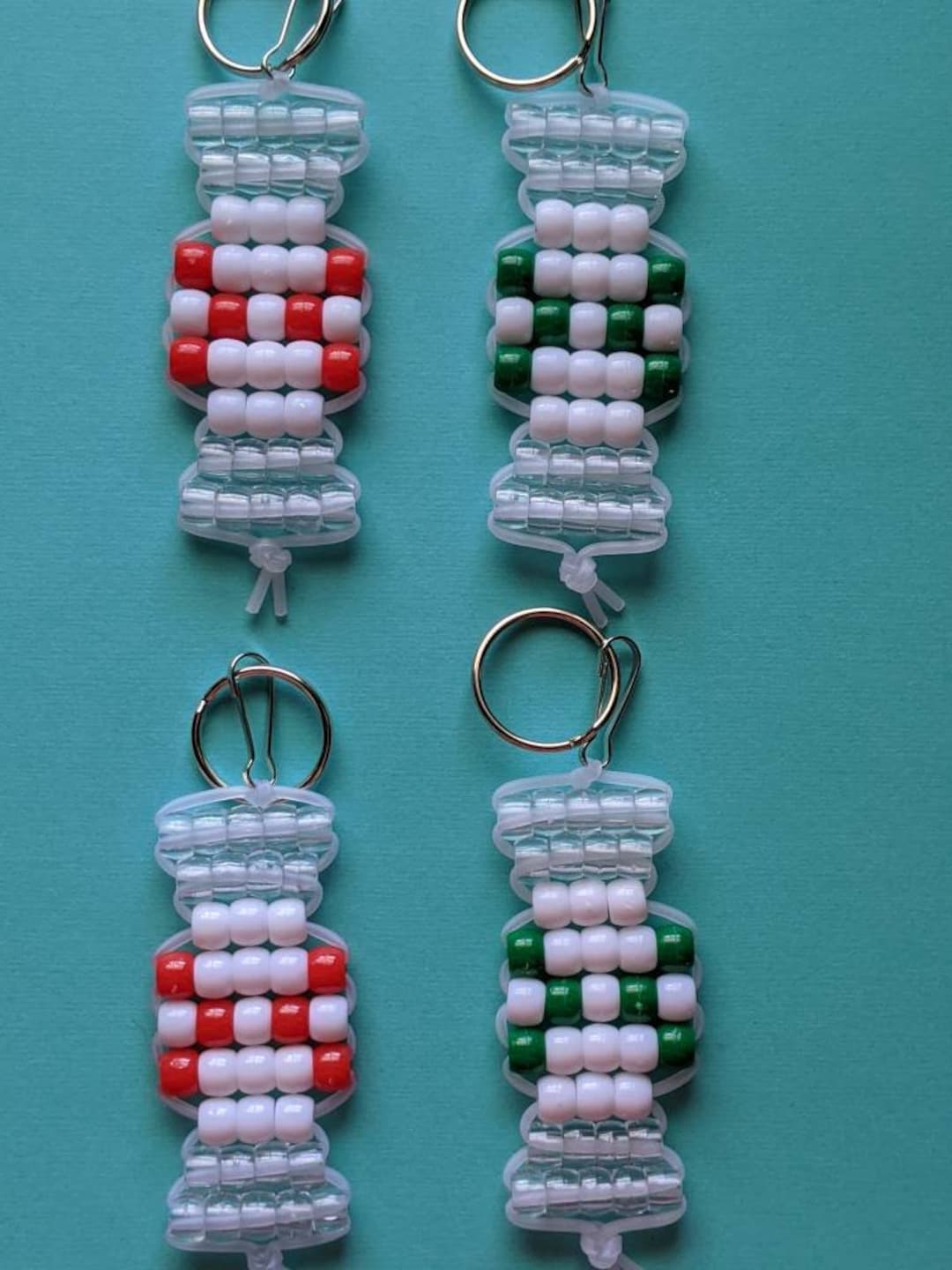 Peppermint Candy Keyrings - Etsy