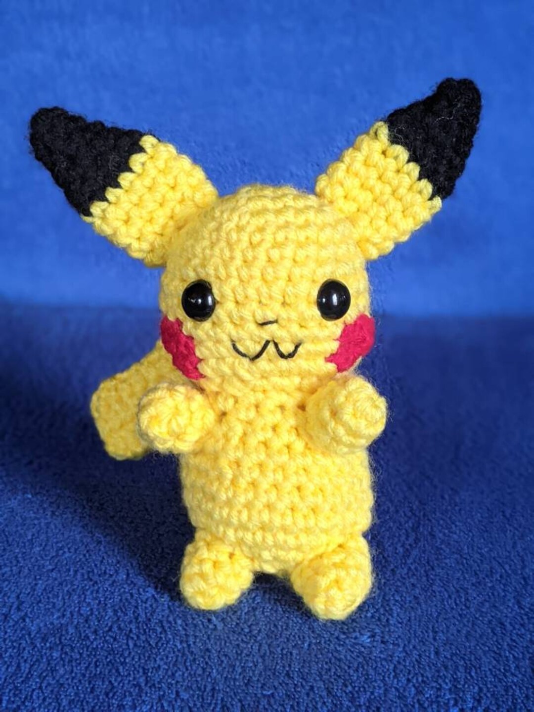 Crocheted Pikachu, With A Crocheted Ball - Etsy