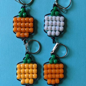 Mini Pumpkin Keyrings - Etsy