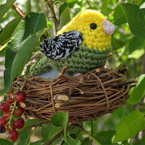 Crocheted Bird-mini Parakeet - Etsy