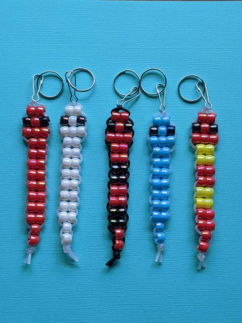 Snake Keyrings-pearl Colored, Small - Etsy
