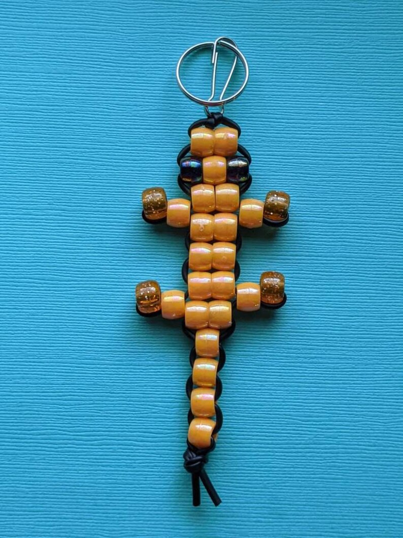 Mini Pearl/glitter Lizard Keyrings - Etsy