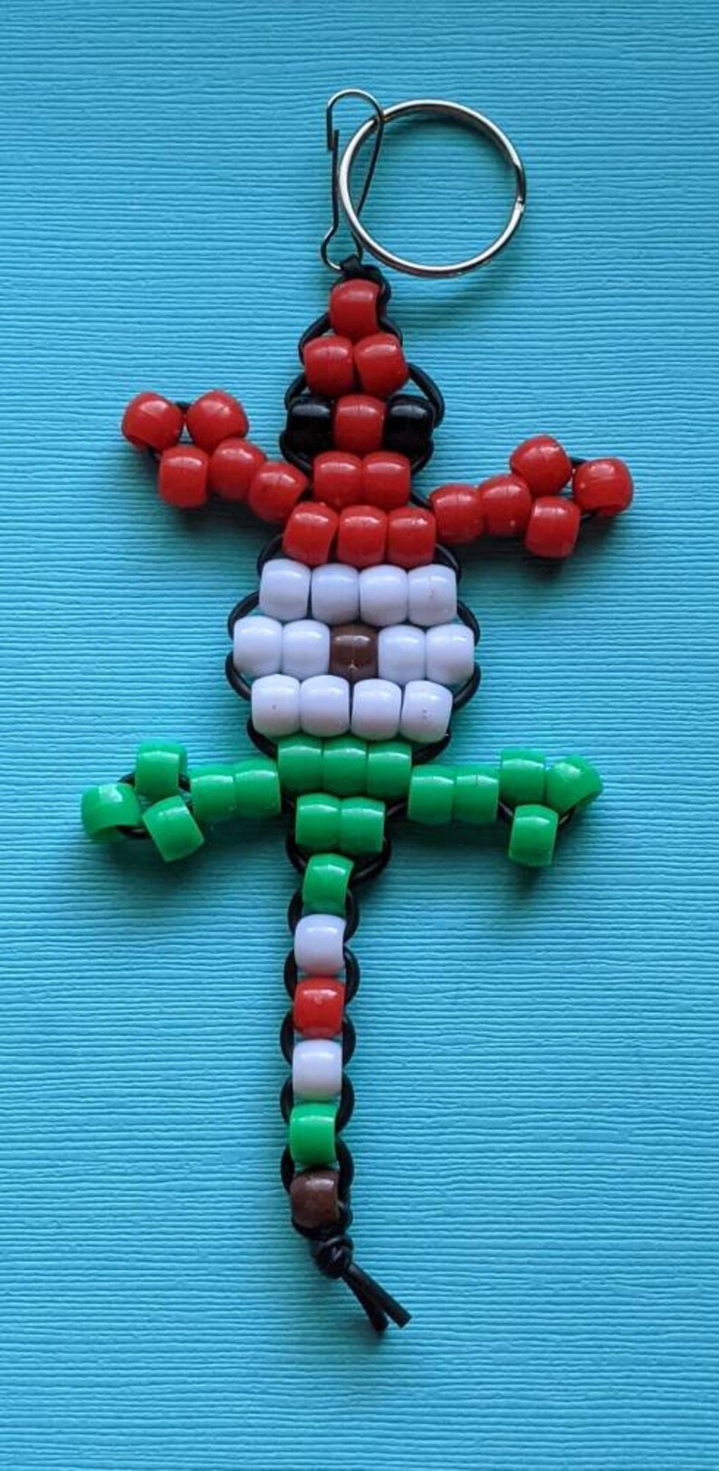 Festive Colored Lizard Keyrings - Etsy