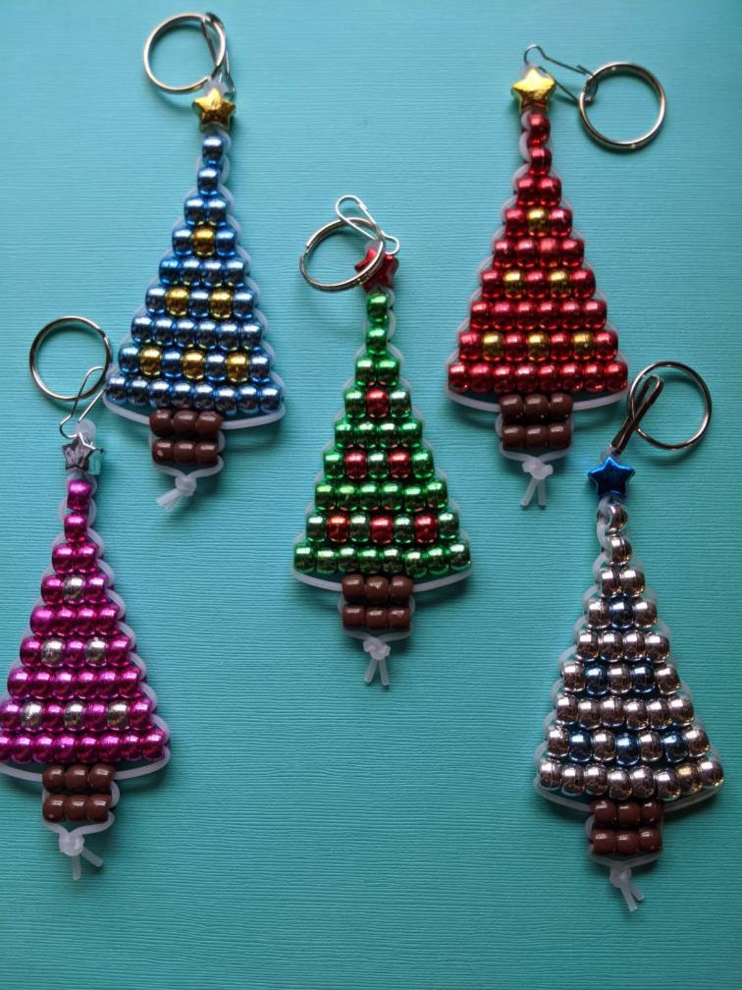 Christmas Tree Decorations/ornament Keyrings - Etsy
