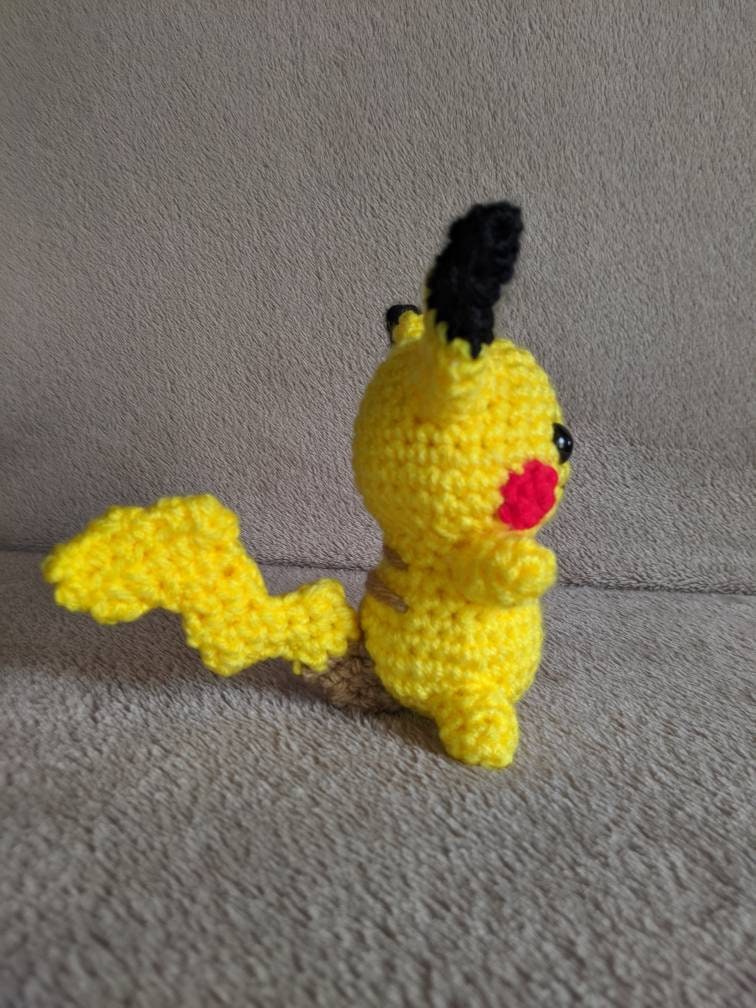 Crocheted Pikachu, With A Crocheted Ball - Etsy