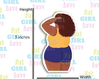 Fat Girl Sticker - Etsy