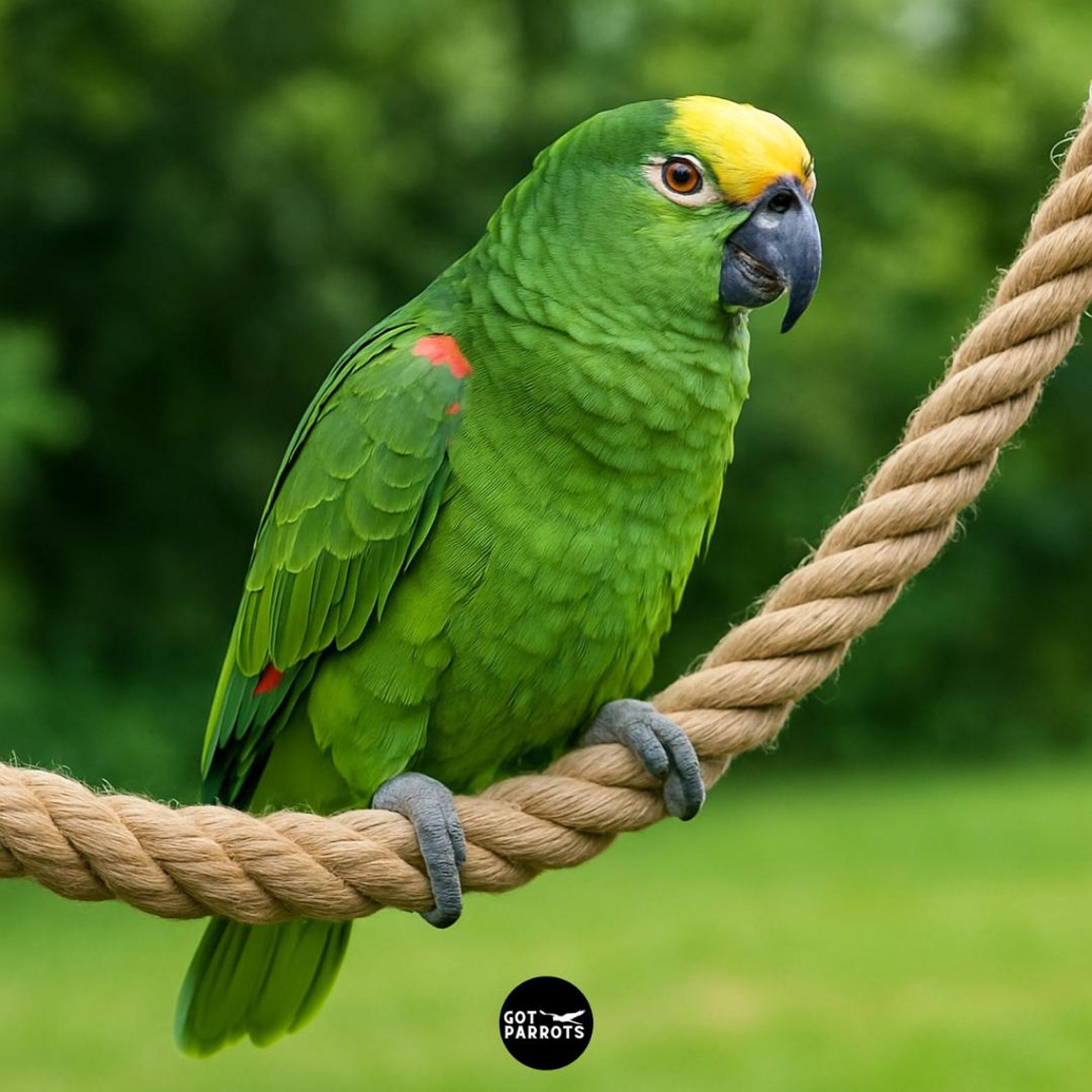 BEST PARROT PERCH! High Quality Natural Rope Perch Parrot Swing ...