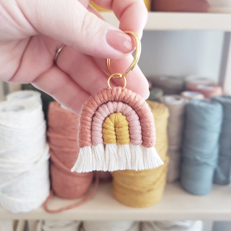 Tiny Rainbow Key Chain Mini Rainbow Key Charm Gifts for Her - Etsy