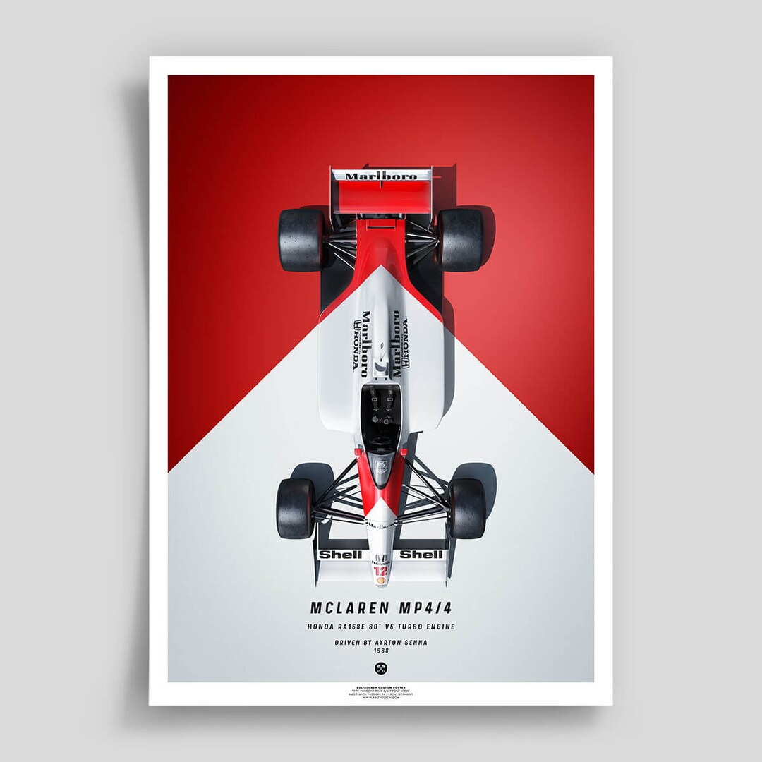 Mclaren MP4/4 Design Poster - Etsy