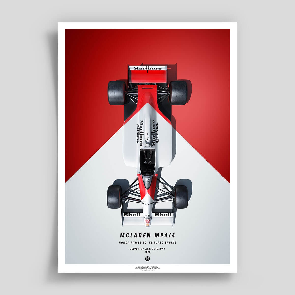 Mclaren MP4/4 Design Poster - Etsy