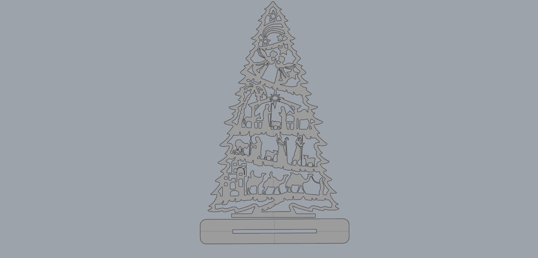 Christmas Tree Cnc Cutting File - Etsy
