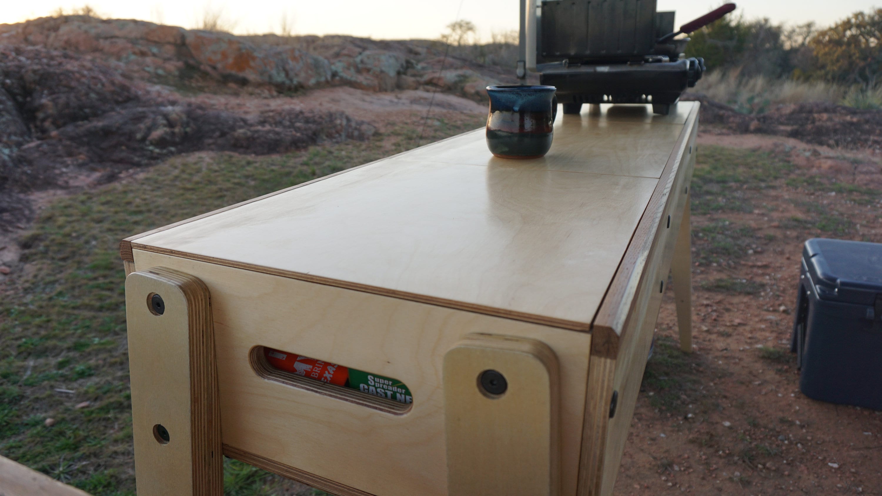 Chuck Box / Camp Kitchen- Camping Kitchen Counter for Food and Supplies ...