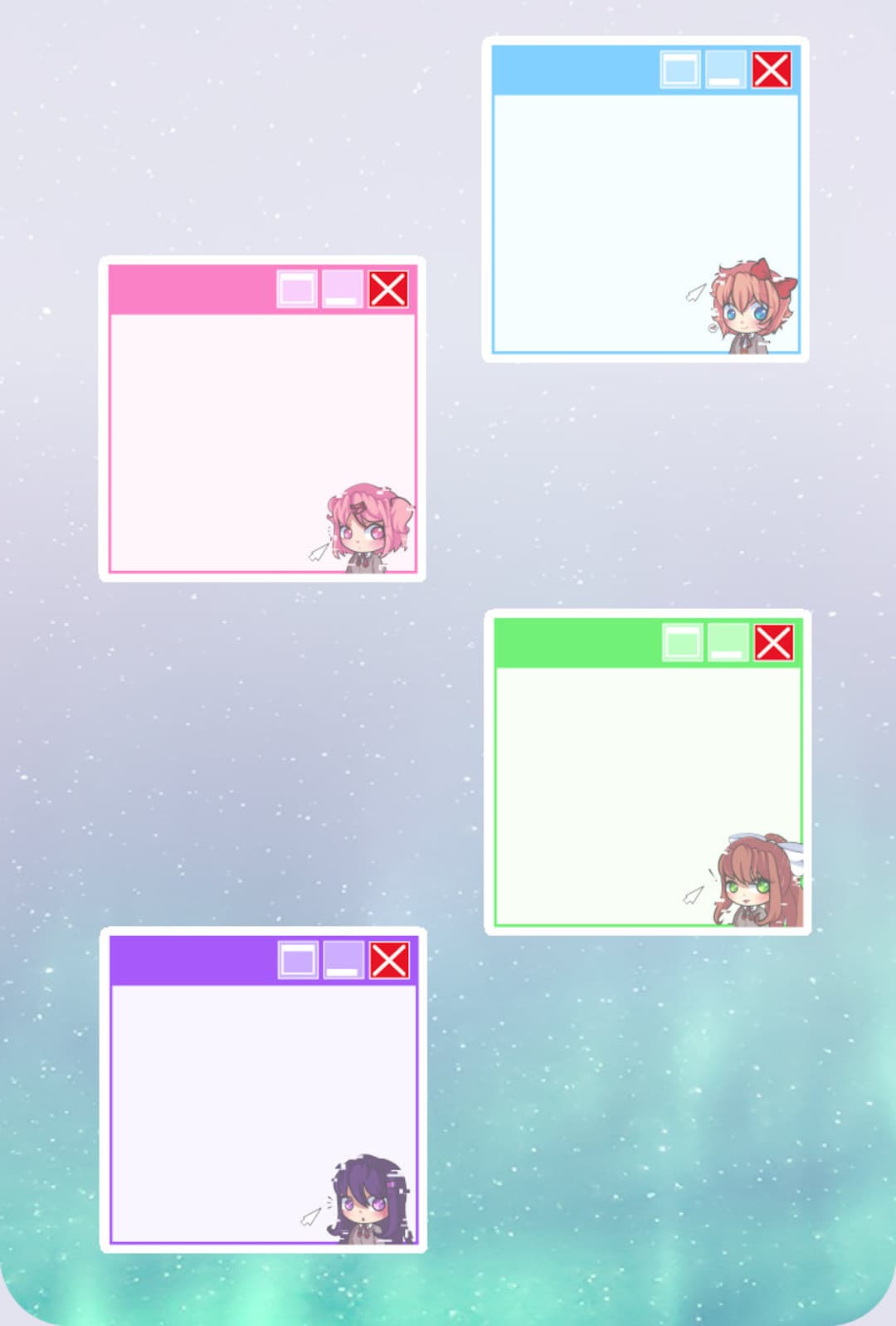 Doki Doki Literature Club Sticky Notes - Etsy