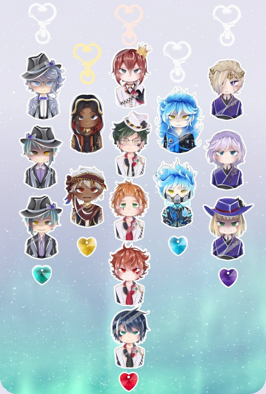 Twisted Wonderland Customizable Epoxy Charms - Etsy