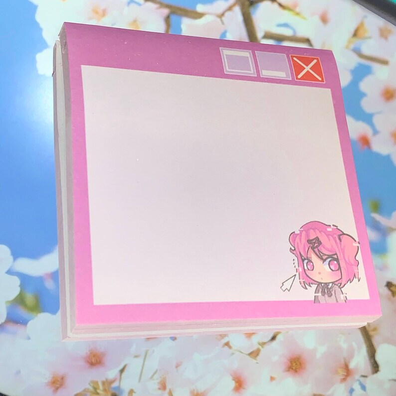 Doki Doki Literature Club Sticky Notes - Etsy