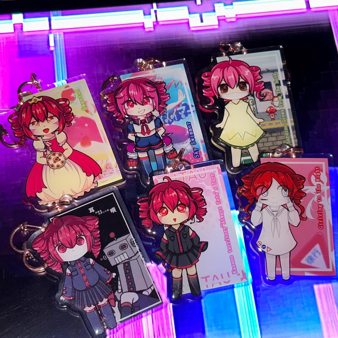 Kasane Teto Utauloid Song Collection Epoxy 3D Charms - Etsy