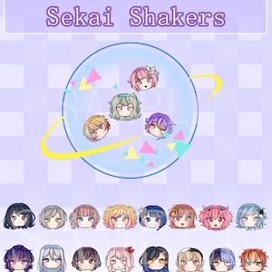 Hatsune Miku: Colorful Stage Project Sekai Shaker Sekai Keychains - Etsy