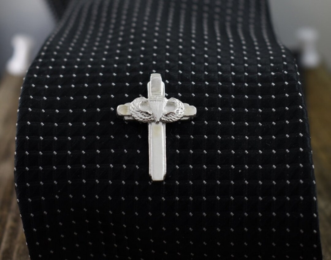 Jump Wings Cross Tie Tac - Etsy