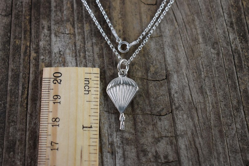 Sterling Silver Paratrooper Charm - Etsy