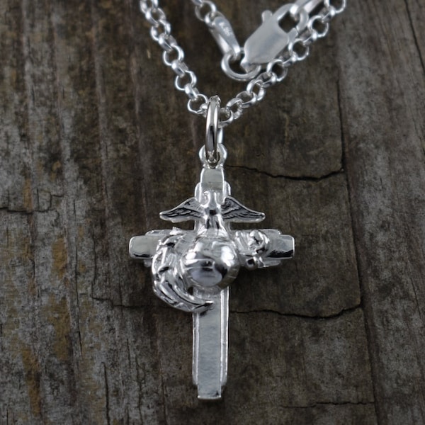 Eagle Globe and Anchor Necklace - Etsy