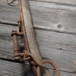 Antique Hard Wood Hame With Metal Attachment Points - Etsy