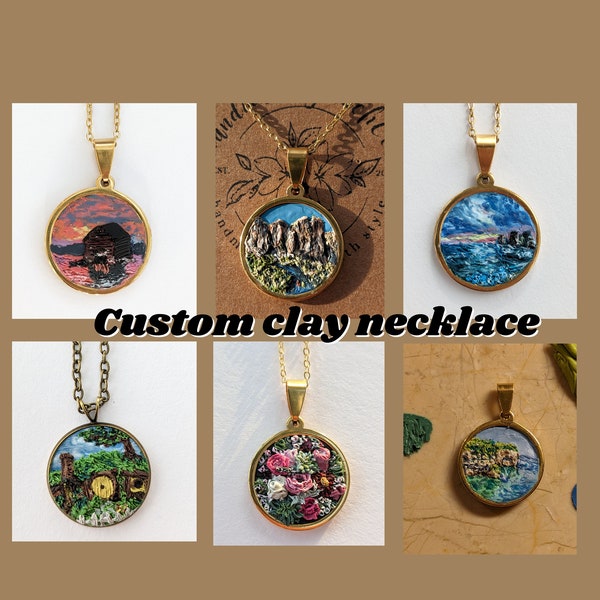 Custom Scene Necklace - Etsy