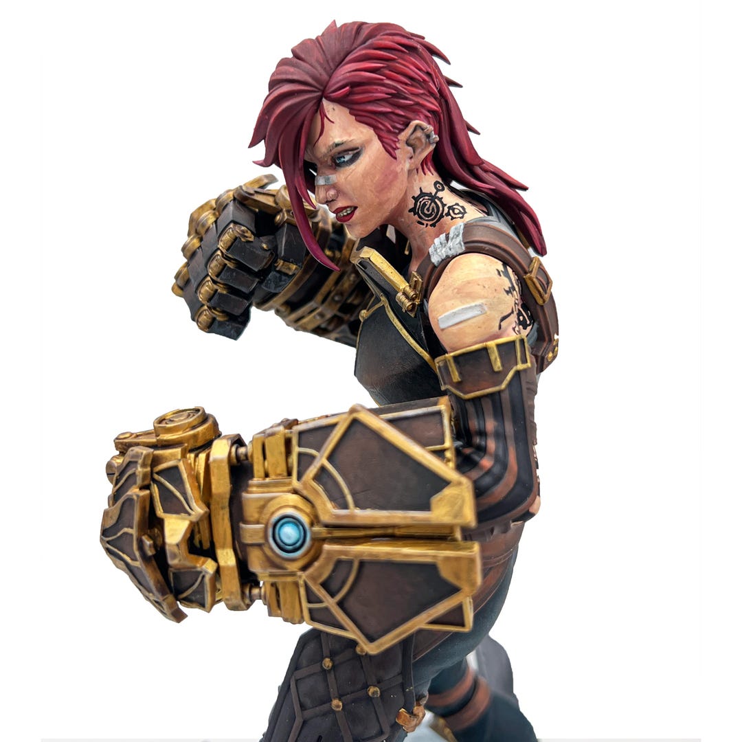 VI Ready-made Painted Figure From the Series "arkane: League of Legends ...