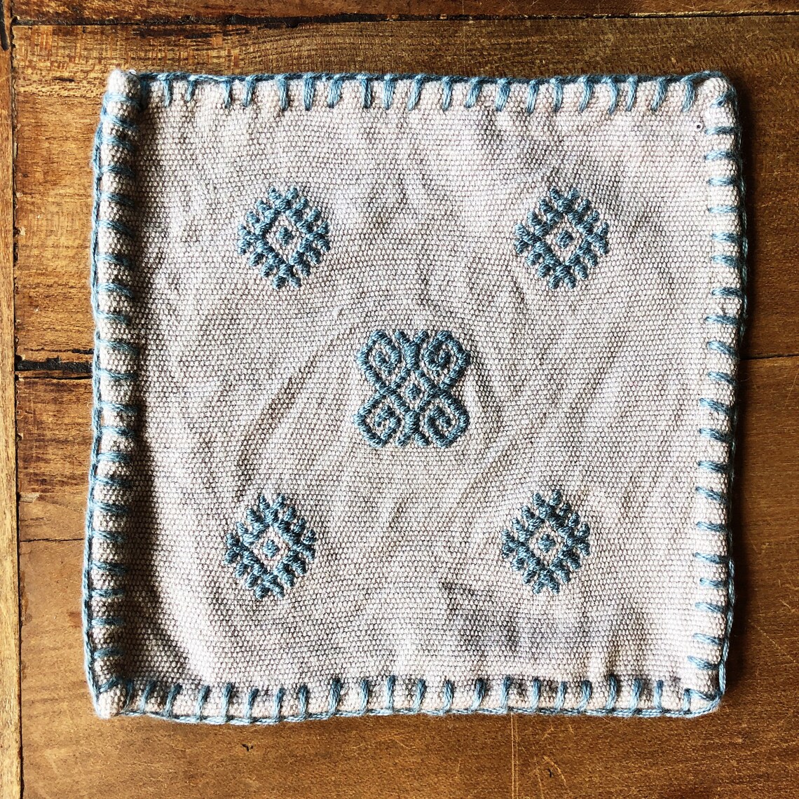 Hand Embroidered Coaster Set GRAY Made in Mexico - Etsy