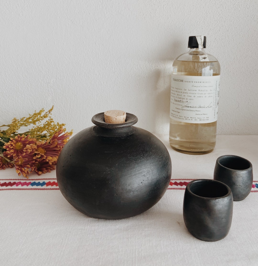 Black Clay Mezcal Vessel, Made in Mexico *cups Sold Separately* - Etsy