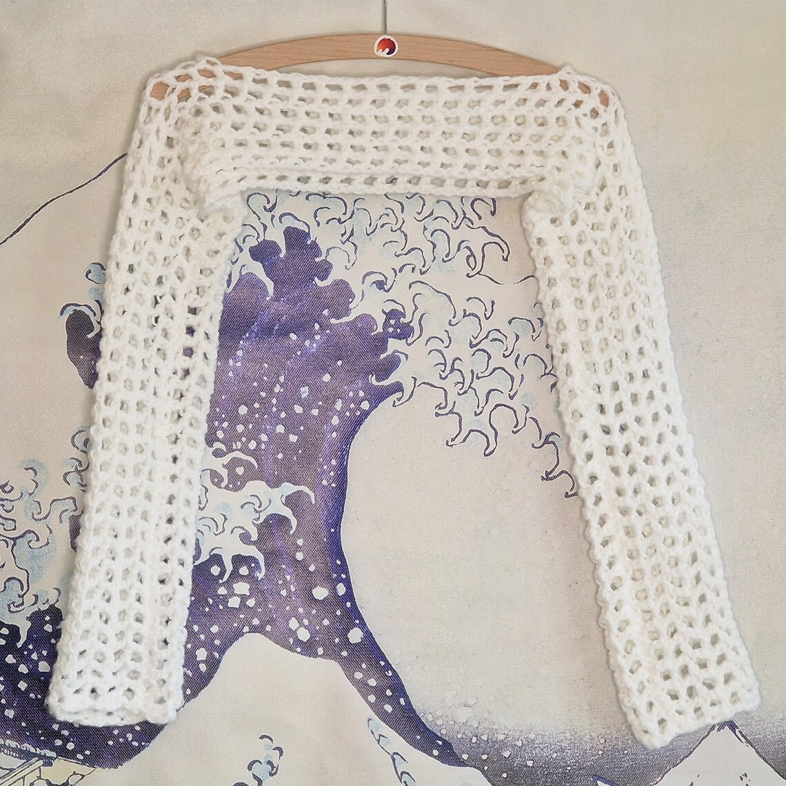 Handmade Crochet Crop Top, Arm Warmer Sleeves, Cover up in White - Etsy