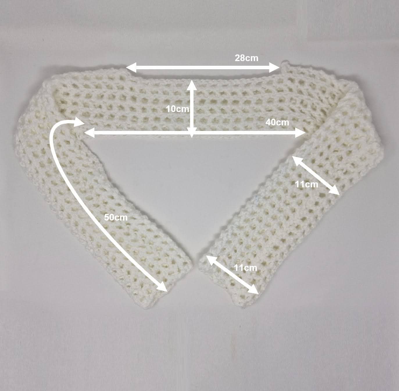 Handmade Crochet Crop Top, Arm Warmer Sleeves, Cover up in White - Etsy