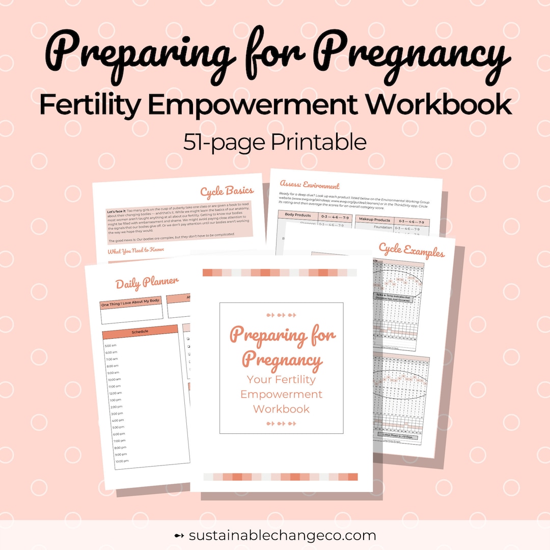 Complete Fertility Workbook | Try to Conceive Planner | Prepare for ...