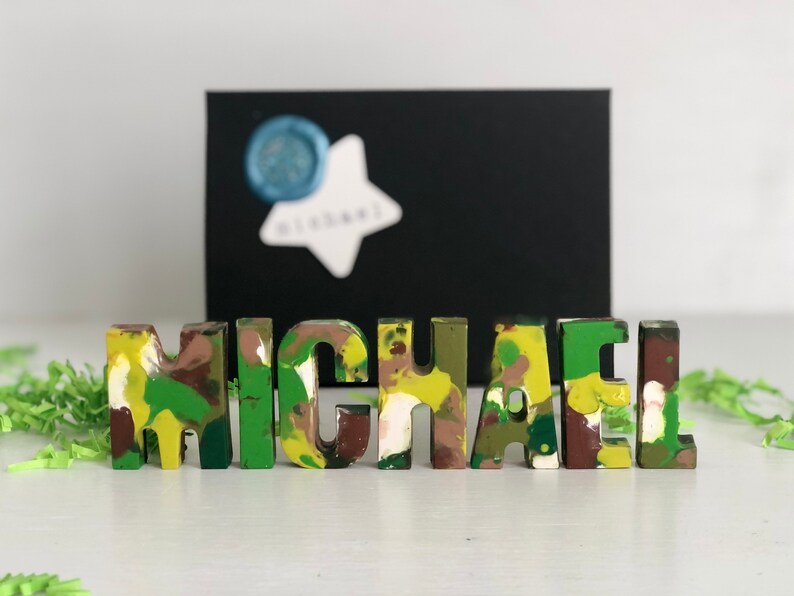 Name CRAYONS KIDS Gifts Army Military Custom Name - Etsy