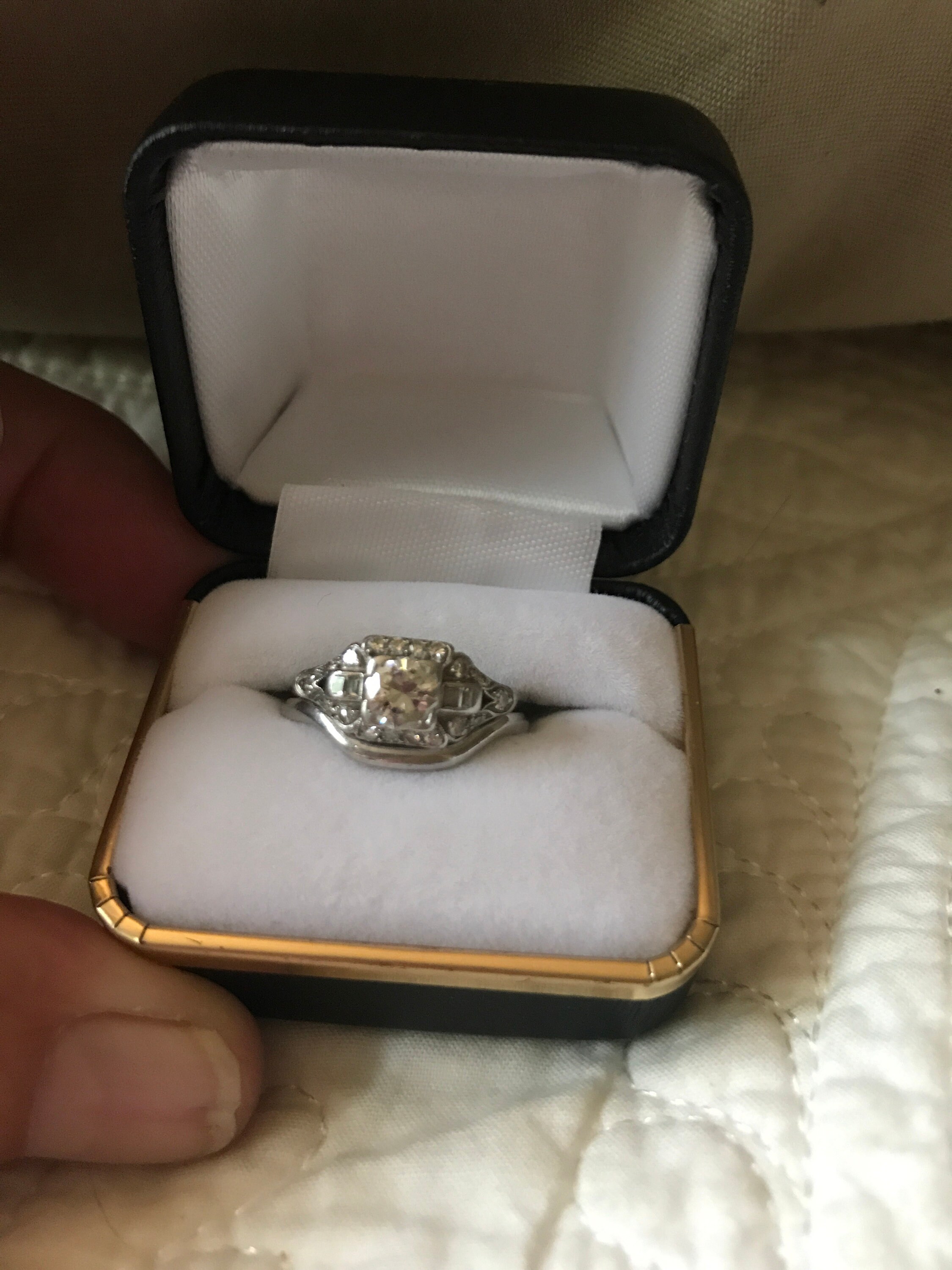 Platinum Wedding Set - Etsy