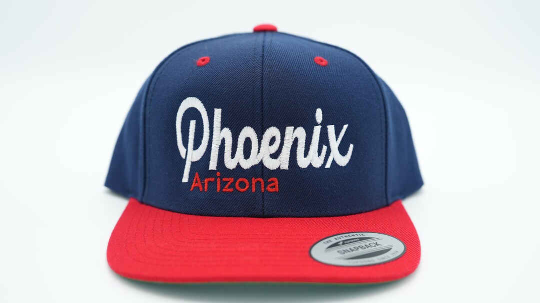 Phoenix Arizona PHX Mercia Flat 6 Panel Bill Snapback Arizonian Hats ...