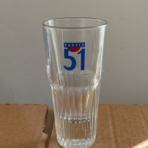 Vintage French Pastis 51 Glass Iconic Bar Drink Anisette Pastis Barware ...