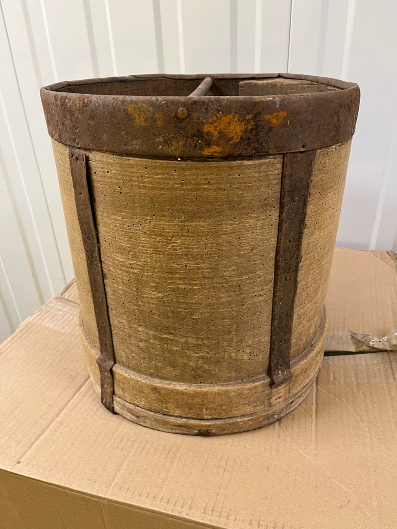 French Antique Wooden Grain Measure Rustic Bentwood Vintage - Etsy