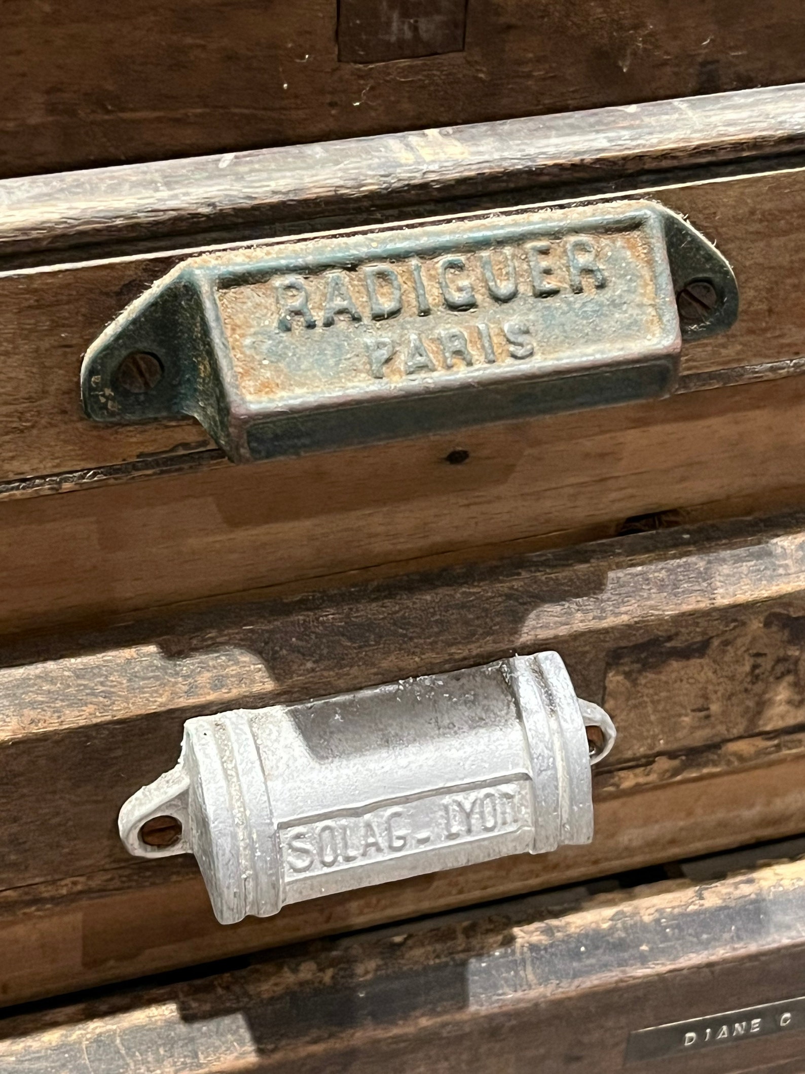 Vintage French Letter Press Printer Tray Type Case Wood | Etsy